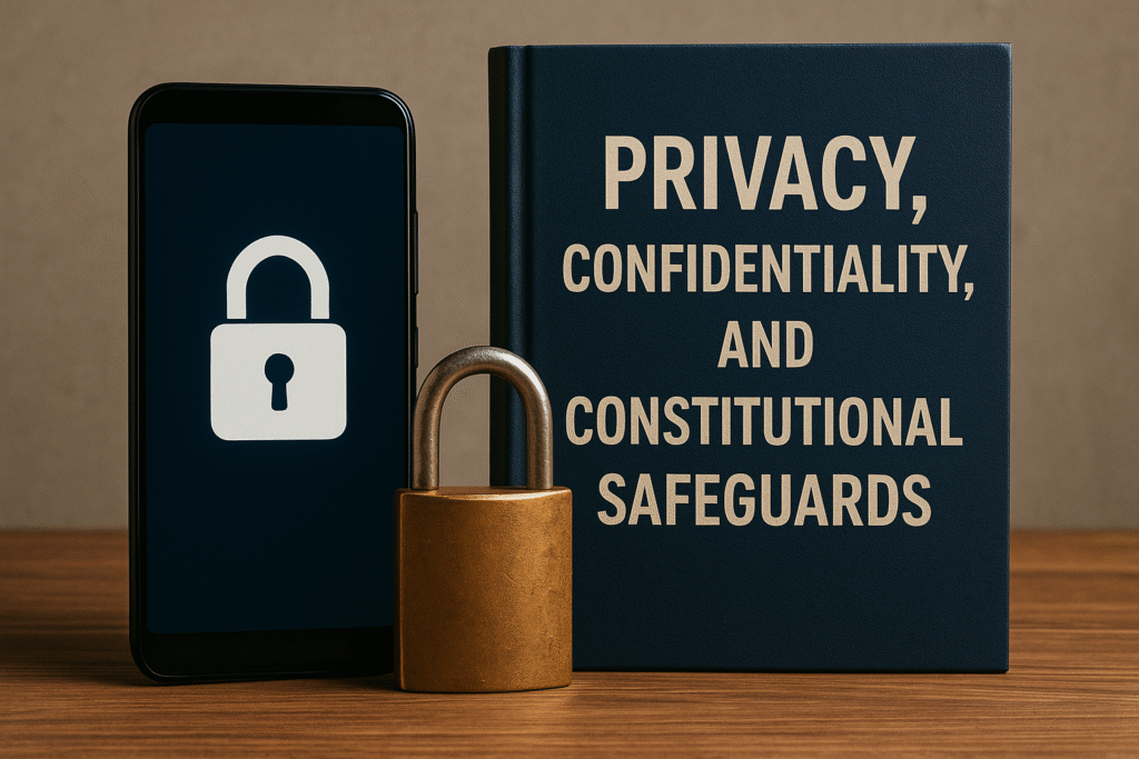 Privacy, Confidentiality, and Constitutional Safeguards in the Digital ...