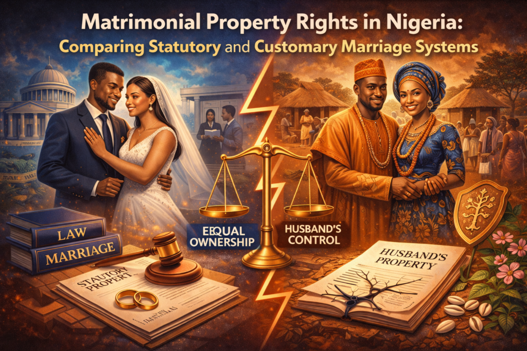 Matrimonial Property Rights in Nigeria: Comparing Statutory and ...