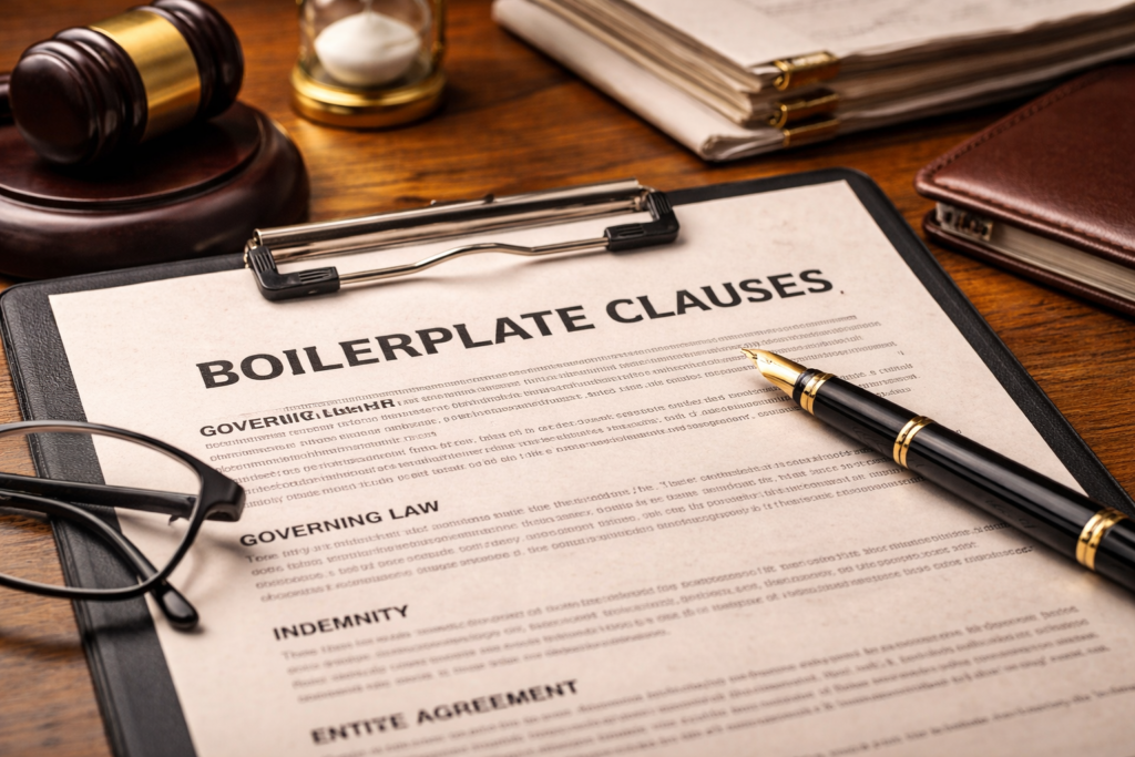 THE PARAGRAPHS THAT PROTECT YOUR DEAL: ANANALYSIS OF BOILERPLATE ...
